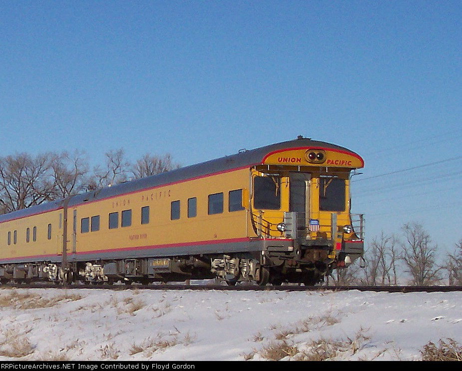 UP business car UPP 114, Feather River, train westbound